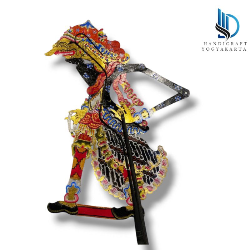 Jual Wayang Kulit Asli Durna/Dorna Motif Batik Alusan Ukuran -+60 Cm ...