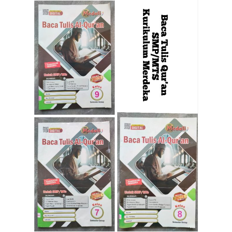 Jual Modul Baca Tulis Al Qur'an BTQ Kurikulum Merdeka SMP/MTS kelas 7,8 ...