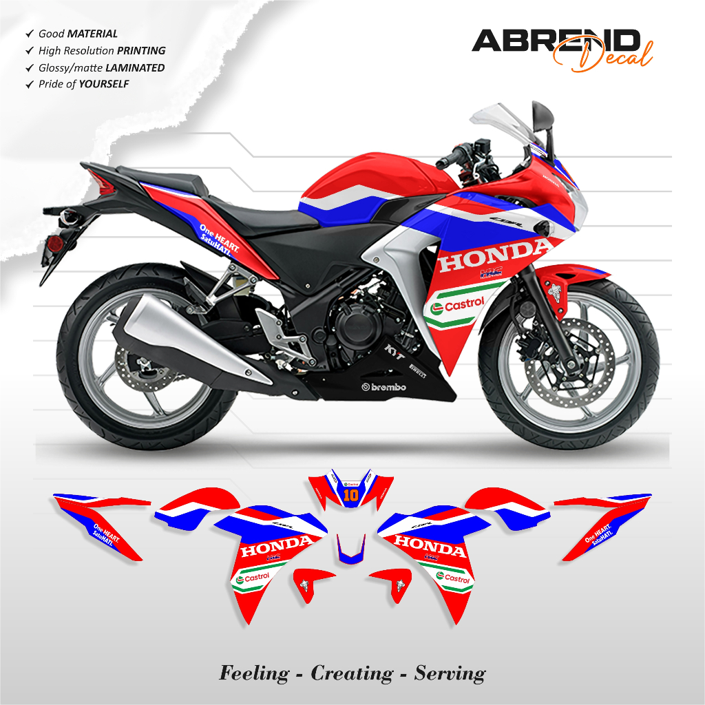 Jual STICKER CBR CBU THAILAND LIVERY HONDA HRC CASTROL MOTO GP 2025 ...