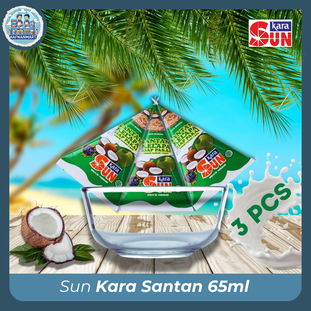 Jual 3 Pcs - Sun Kara Santan Kelapa Cair 65ml | Shopee Indonesia