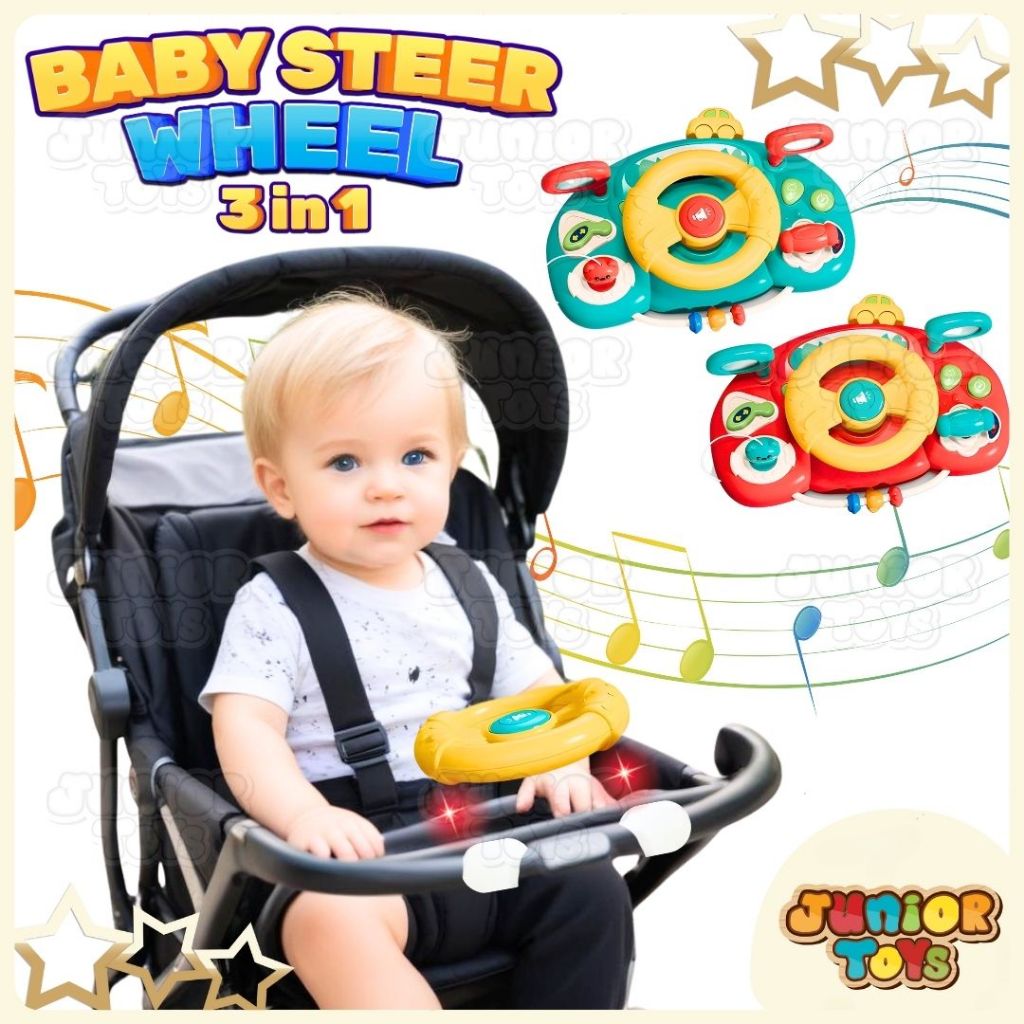 Jual Mainan Bayi Driving Toys 3in1 Spacebaby Mainan Setir di Stroller ...