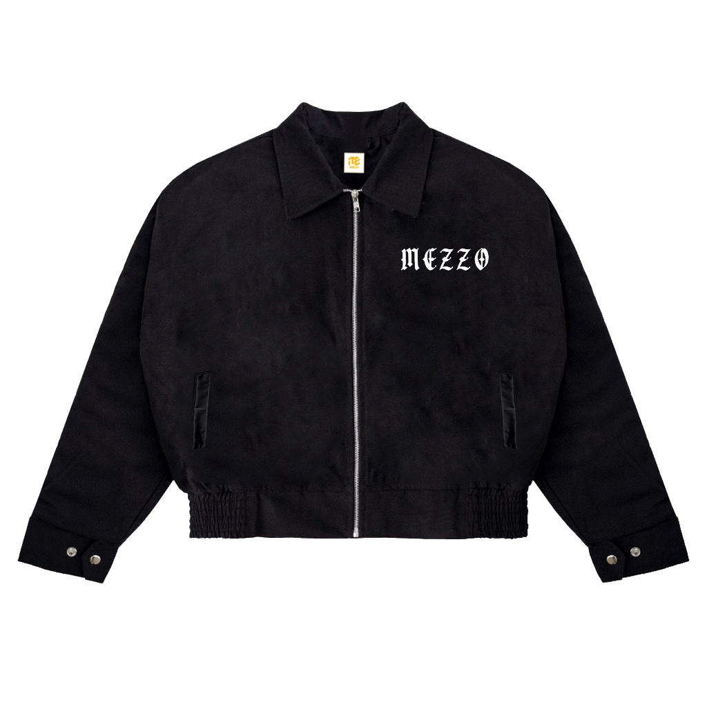 Jual Mezzo Work Jaket Boxy - "Dark" Unisex - Hitam | Shopee Indonesia
