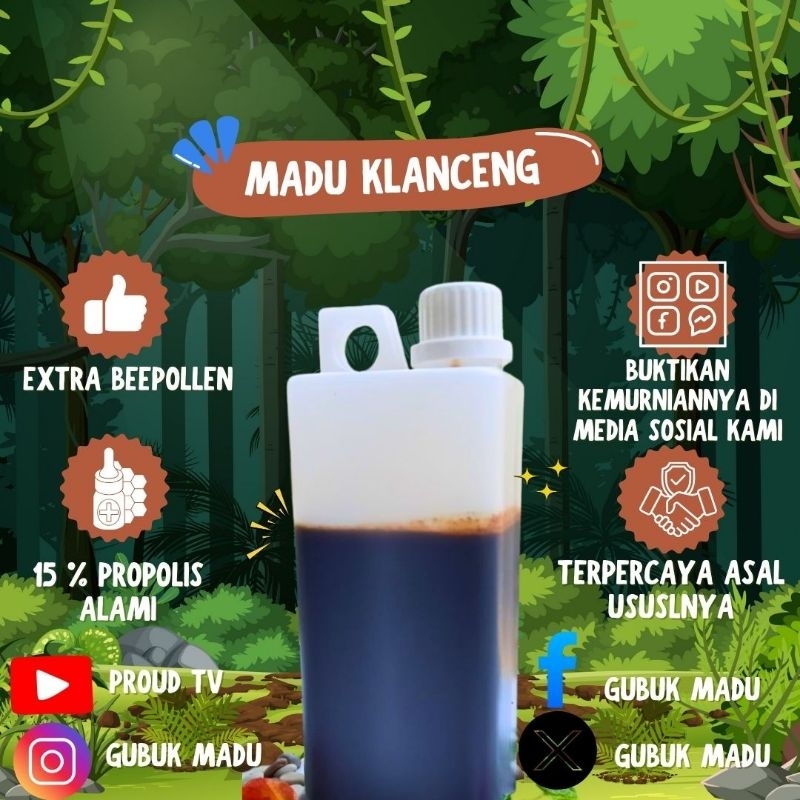 Jual Madu Klanceng ( Trigona ) Full Beepolen, Propolis dan Royal Jelly ...