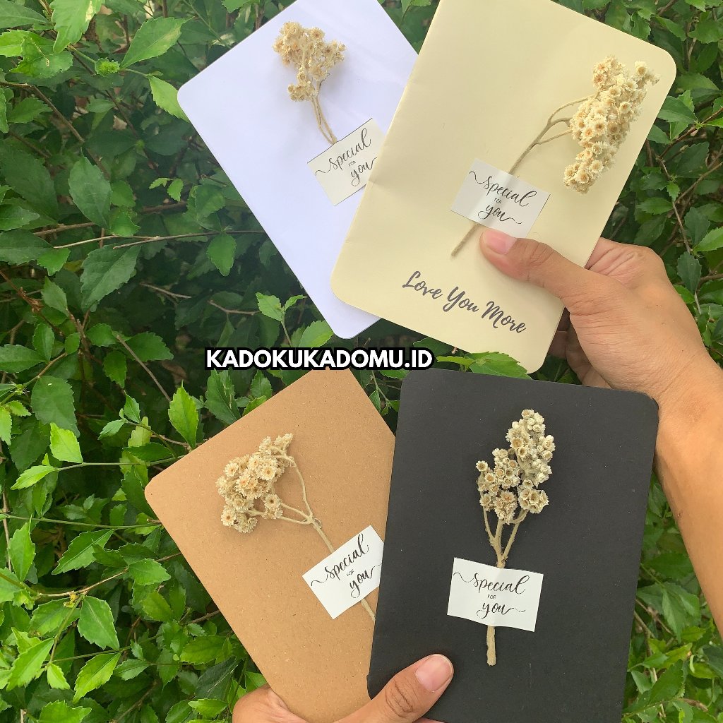 Jual Kartu Ucapan Custom + Amplop Tema Rustic dan Vintage Ukuran A6 ...