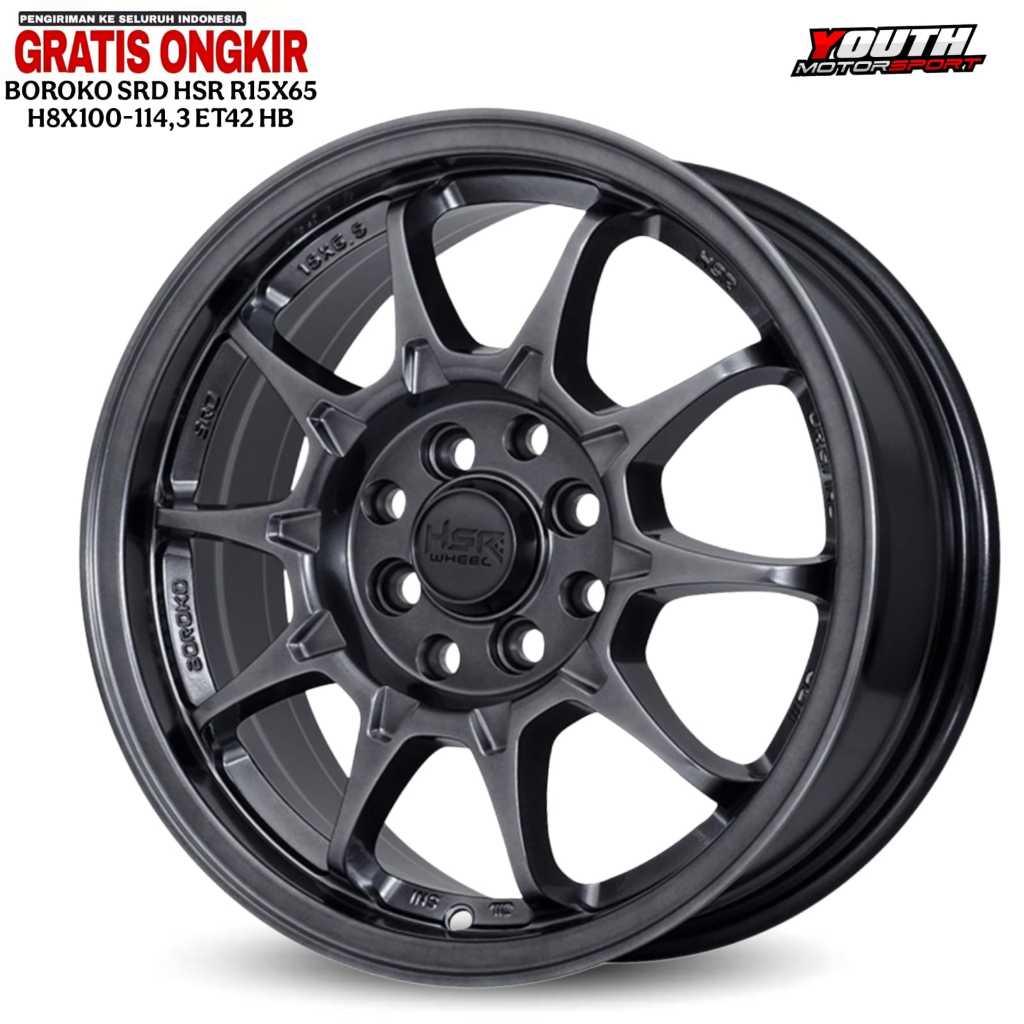 Jual Velg r15 hsr boroko srd cocok untuk brio,sigra,agya,calya,ayla,avanza,xenia dll | Shopee ...