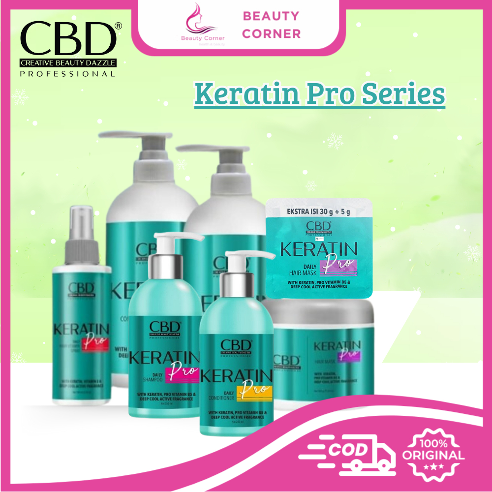 Jual CBD Keratin Pro Daily Series | Shampoo | Conditioner | Hair Mask ...