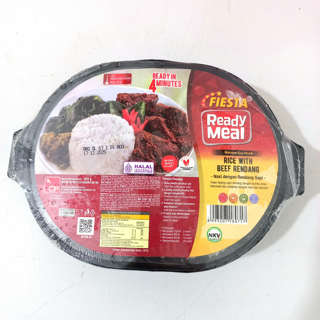 Jual Fiesta RM Beef Rendang with Rice 320Gr - Nasi dengan Rendang Sapi ...