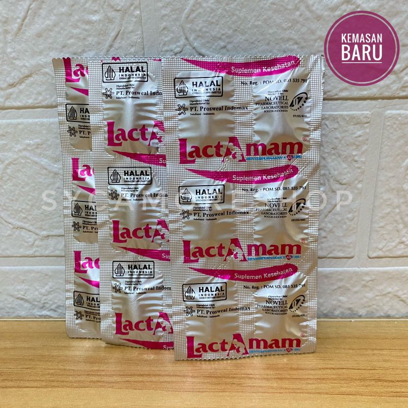Jual Lactamam Suplemen Asi Booster per-strip | Shopee Indonesia