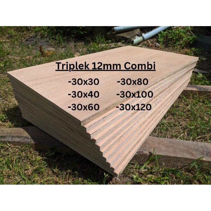 Jual Triplek Potongan 12mm Jenis Triplek Combi Potongan 30cm | Shopee ...