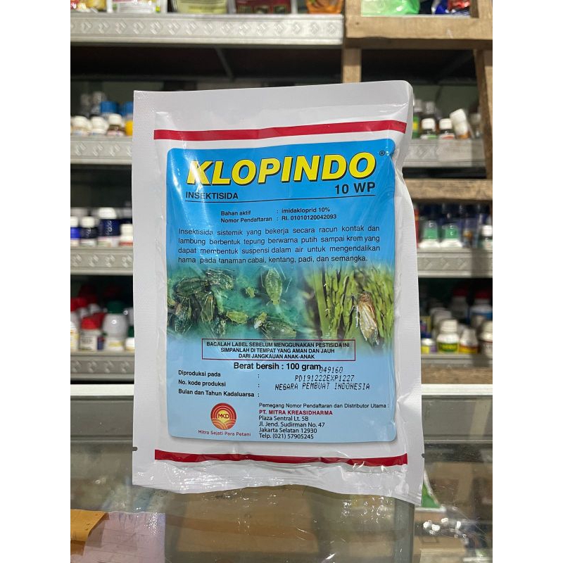 Jual Insektisida KLOPINDO 10 WP 100 gram | Shopee Indonesia