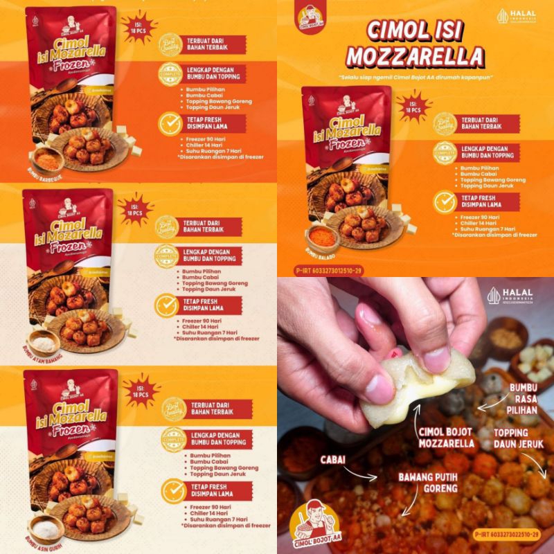 Jual Cimol Bojot AA Frozen | Cimol Isi Mozarella Bandung Virall | Cimol ...