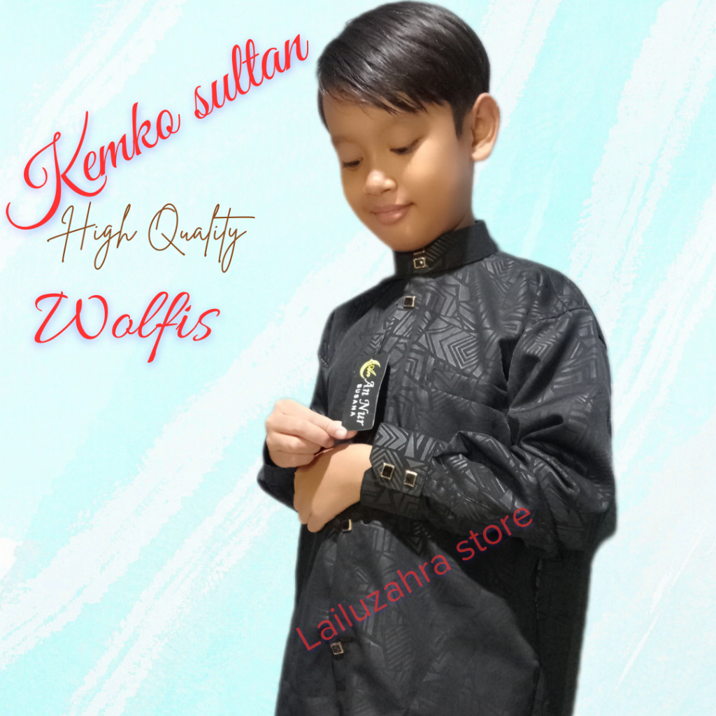 Jual BAJU KOKO SULTAN ANAK EMBOS WOLFIS | Shopee Indonesia