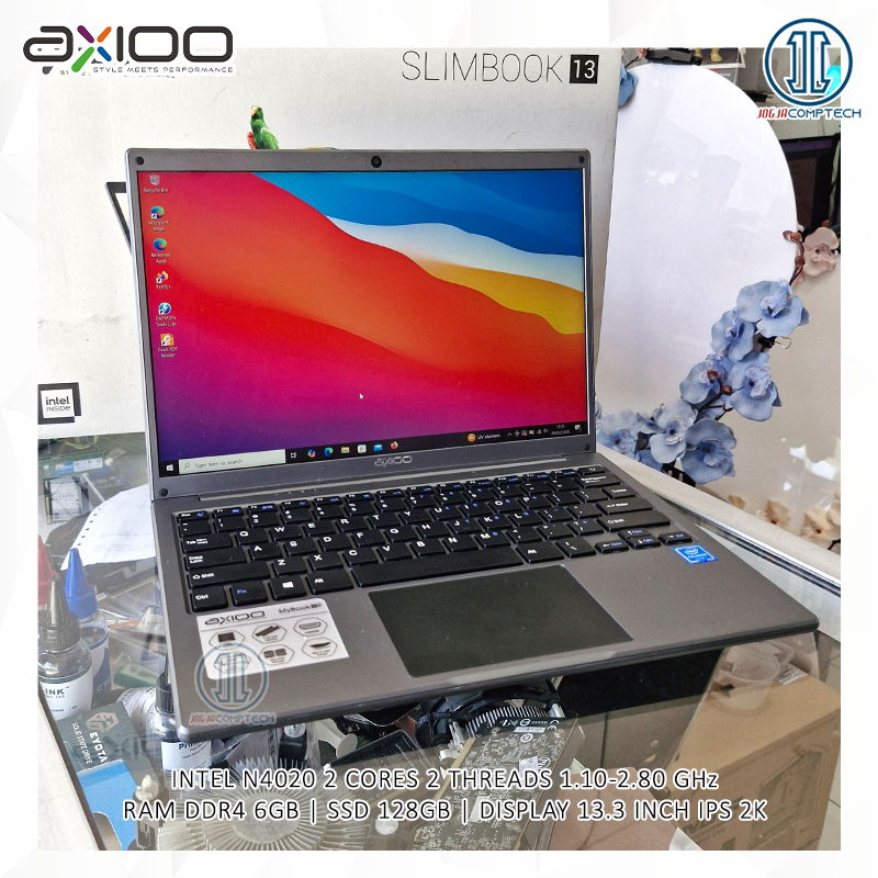 Jual Laptop Axioo Slimbook 13 Intel N4020 Ram ddr4 6gb SSD 128gb Layar IPS Resolusi 2k bukan ...