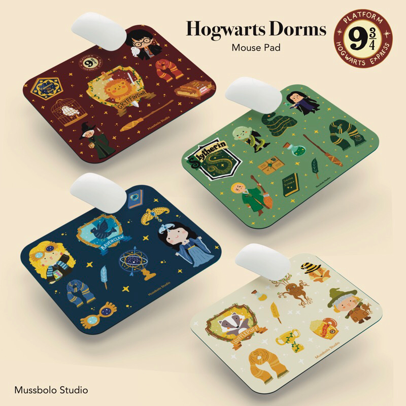 Jual Hogwarts Dormitory Mouse pad | Ravenclaw, Slytherin, Gryffindor ...