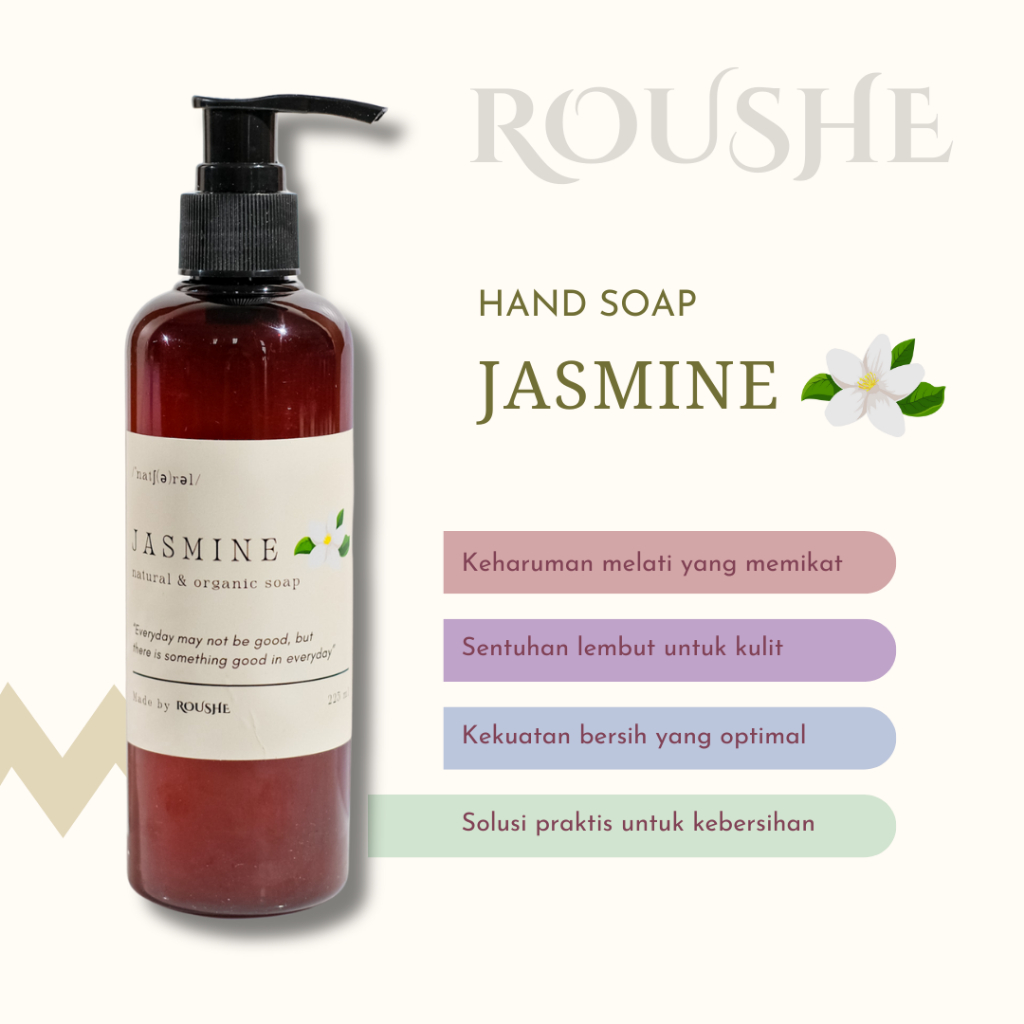 Jual ROUSHE - Hand soap | Jasmine (250ml) | Sabun Cuci Tangan | Hand ...