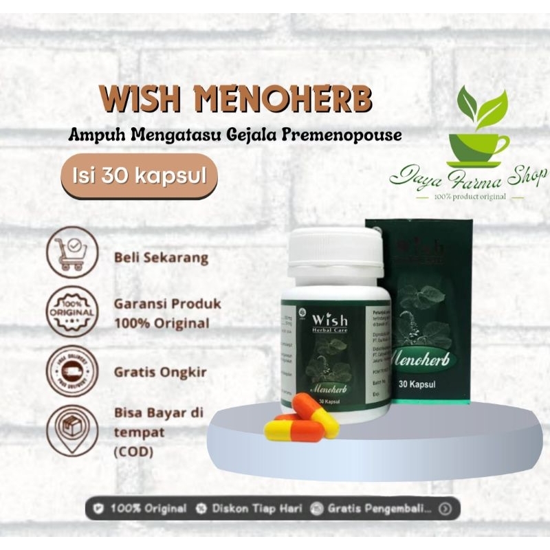 Jual Wish Menoherb Mengatasi Gejala Pre Menopouse Produk DR Boyke ...
