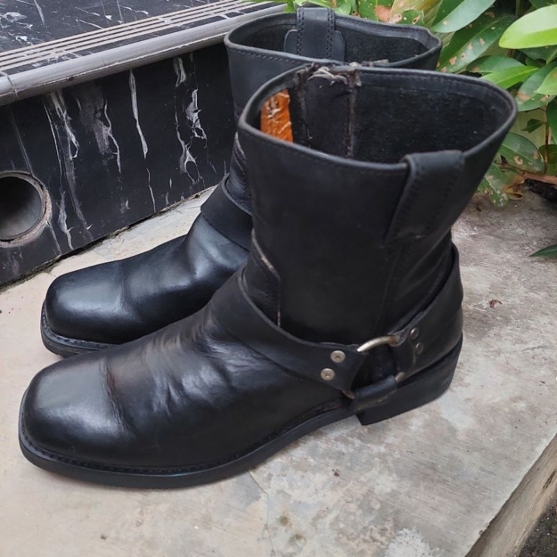 Jual sepatu boots riding merk harley Davidson elpaso size 43(27,5cm ...