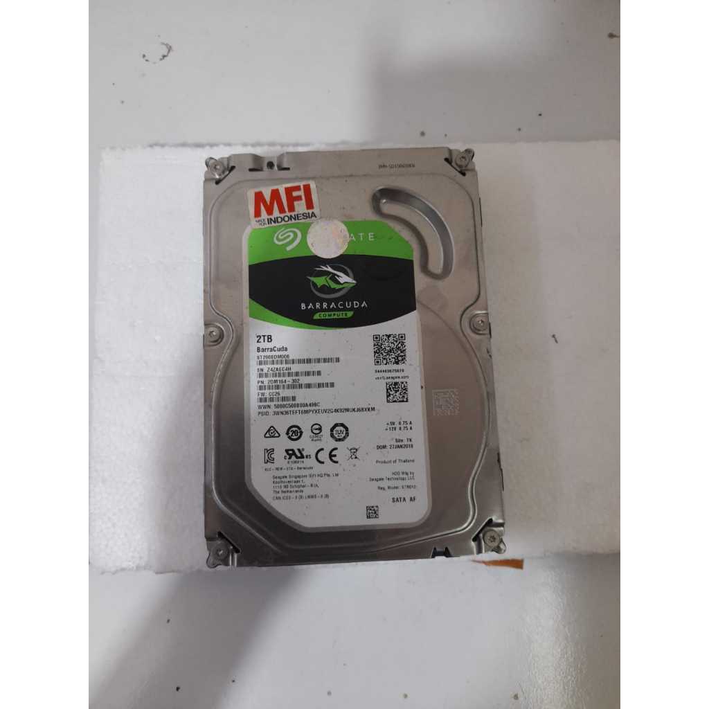 Jual Hard Disk PC Internal CCTV 2TB hdd komputer sata second normal ...