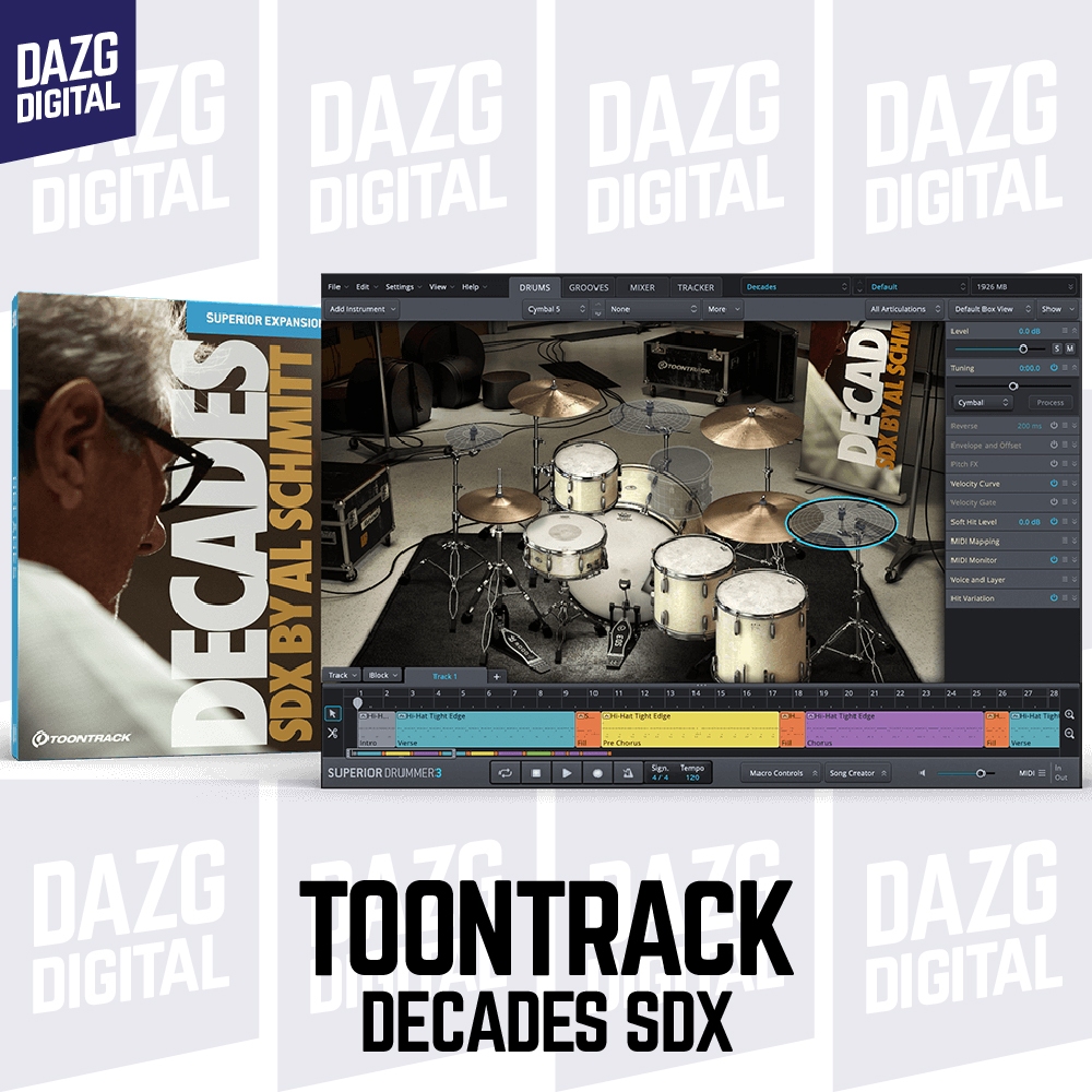 Jual Toontrack – Decades SDX Library [ SUPERIOR DRUMMER 3 EXPANSION ...