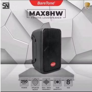 Jual SPEAKER PASSIVE BARETONE MAX8HW ORIGINAL BARETONE PASIF 8 INCH MAX8 HW | Shopee Indonesia