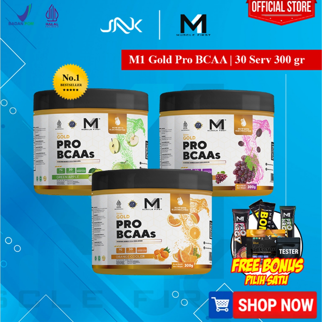 Jual M1 Muscle First Pro BCAA 30 Serv 300 gr Electrolytes | Musclefirst ...