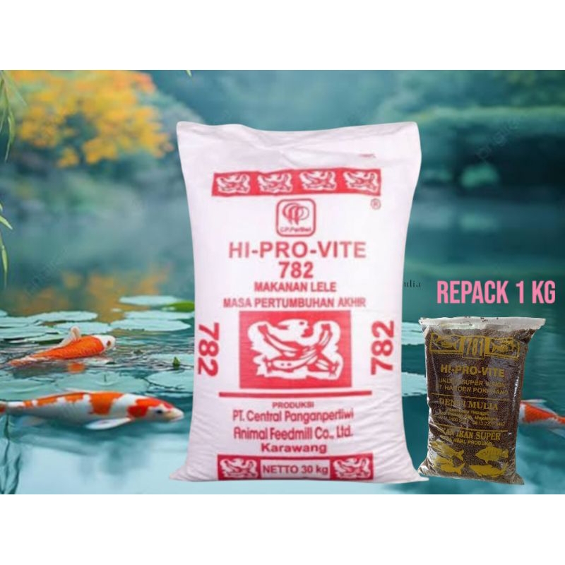 Jual pakan ikan hi-pro-vite 782 repack 1 kg | Shopee Indonesia