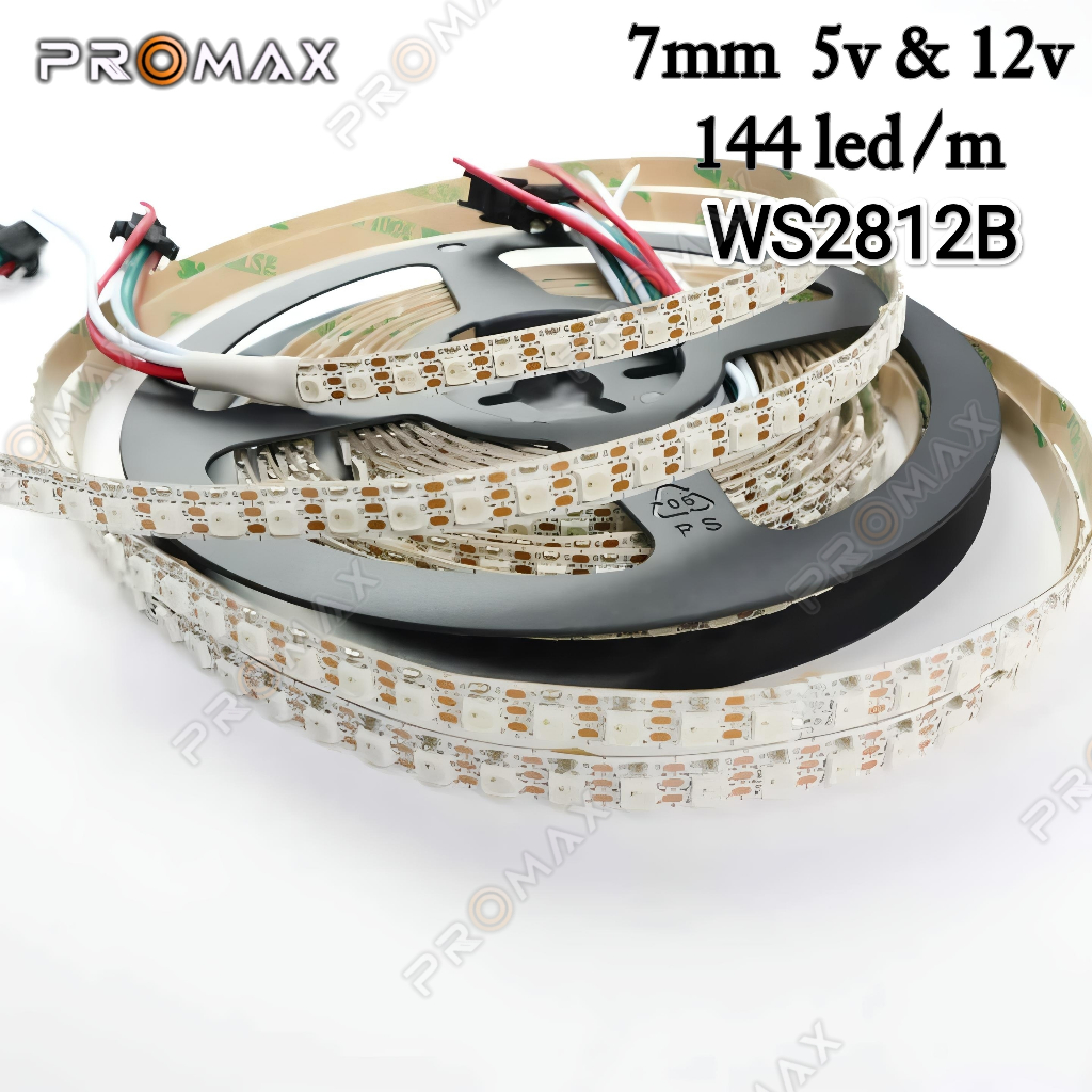 Jual SmartLED RGB WS2812B smd 3535 5V & 12v 144 Led PCB 7mm Putih ...