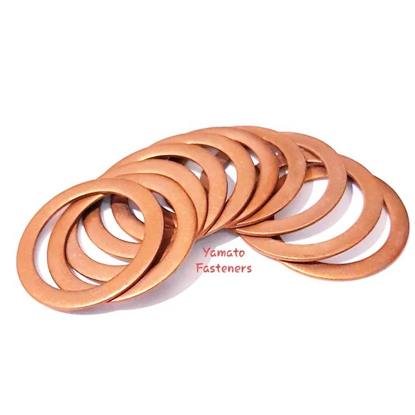 Jual Ring Plat Tembaga M18 Diameter Lubang Dalam 18 mm Copper Seal for ...