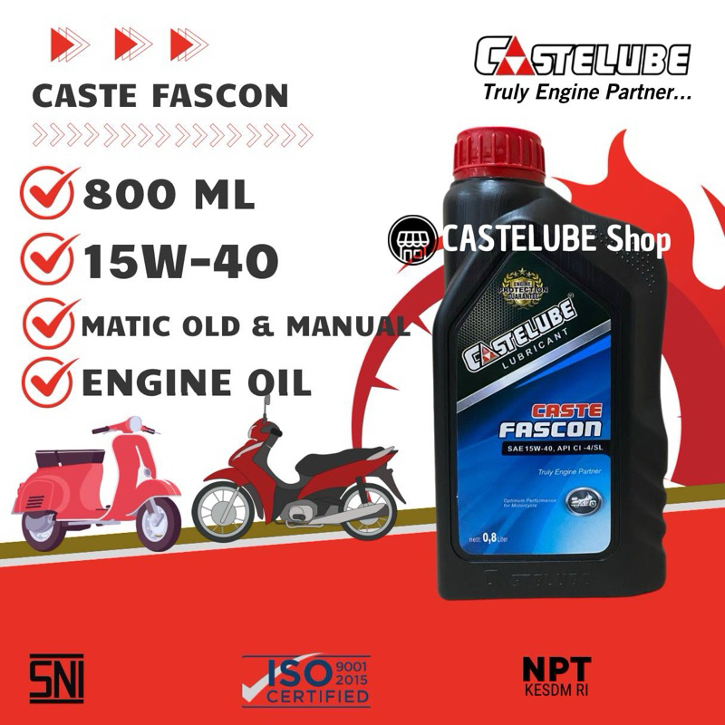 Jual Castelube Fascon 15W-40 800ml | Shopee Indonesia
