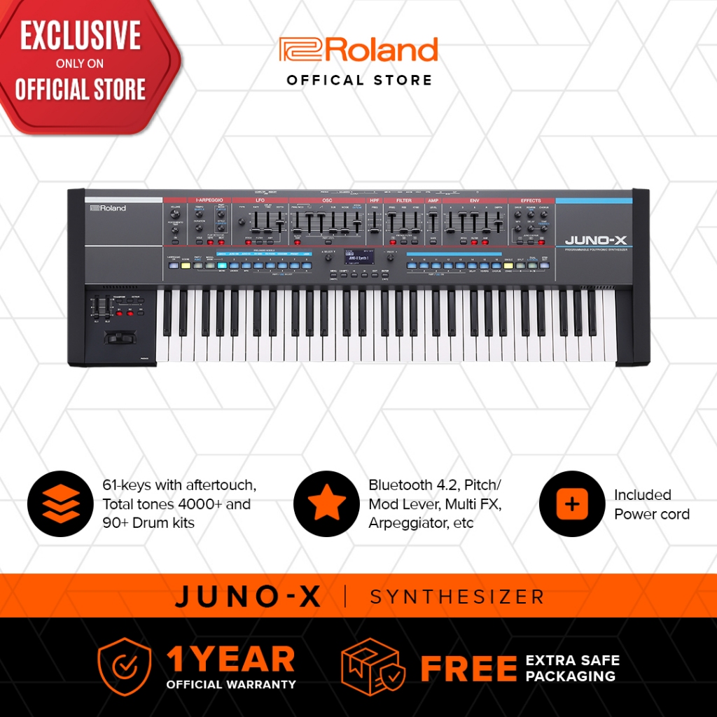 Jual Roland JUNO-X Programmable Polyphonic Synthesizer | Shopee Indonesia