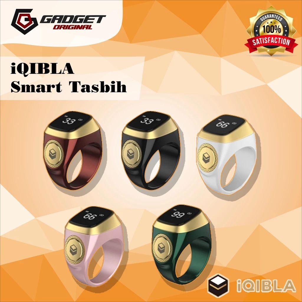 Jual iQIBLA Zikr Lite E01 Smart Tasbih Digital Ring Tasbeeh Counter ...