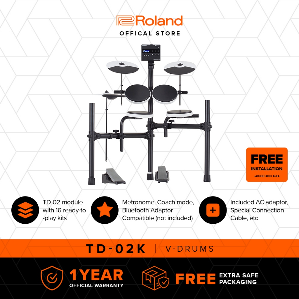 Jual Roland TD-02K V-Drums Drum Elektrik | Shopee Indonesia