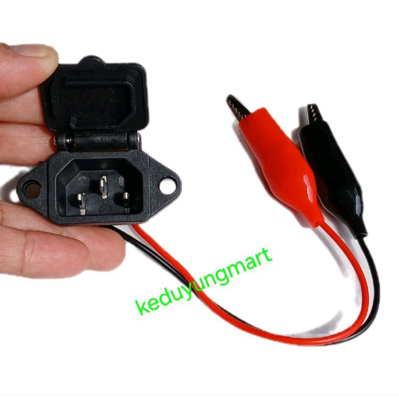 Jual Rumah charger + jepit buaya untuk cas aki motor pakai charger ...