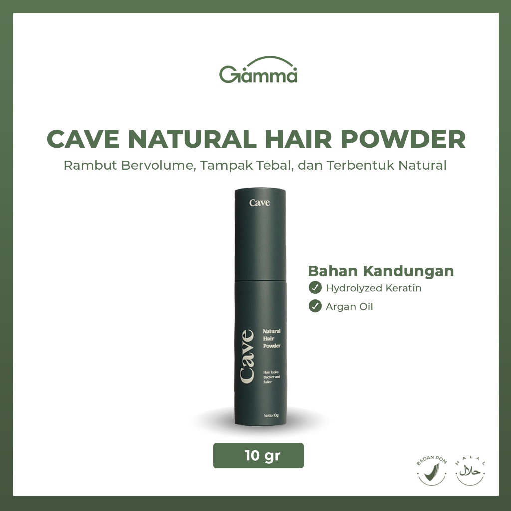 Jual Cave Natural Hair Powder 10 gr - Membuat Rambut Lebih Bervolume ...