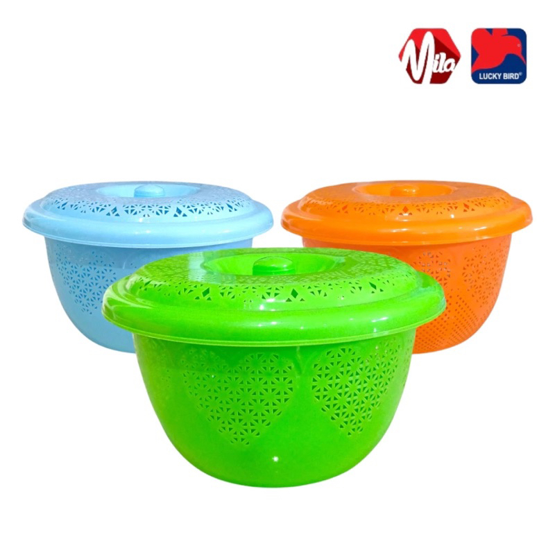 Jual Bakul Nasi Plastik Food Grade Anti Pecah/Bakul Nasi Sultan Warna ...