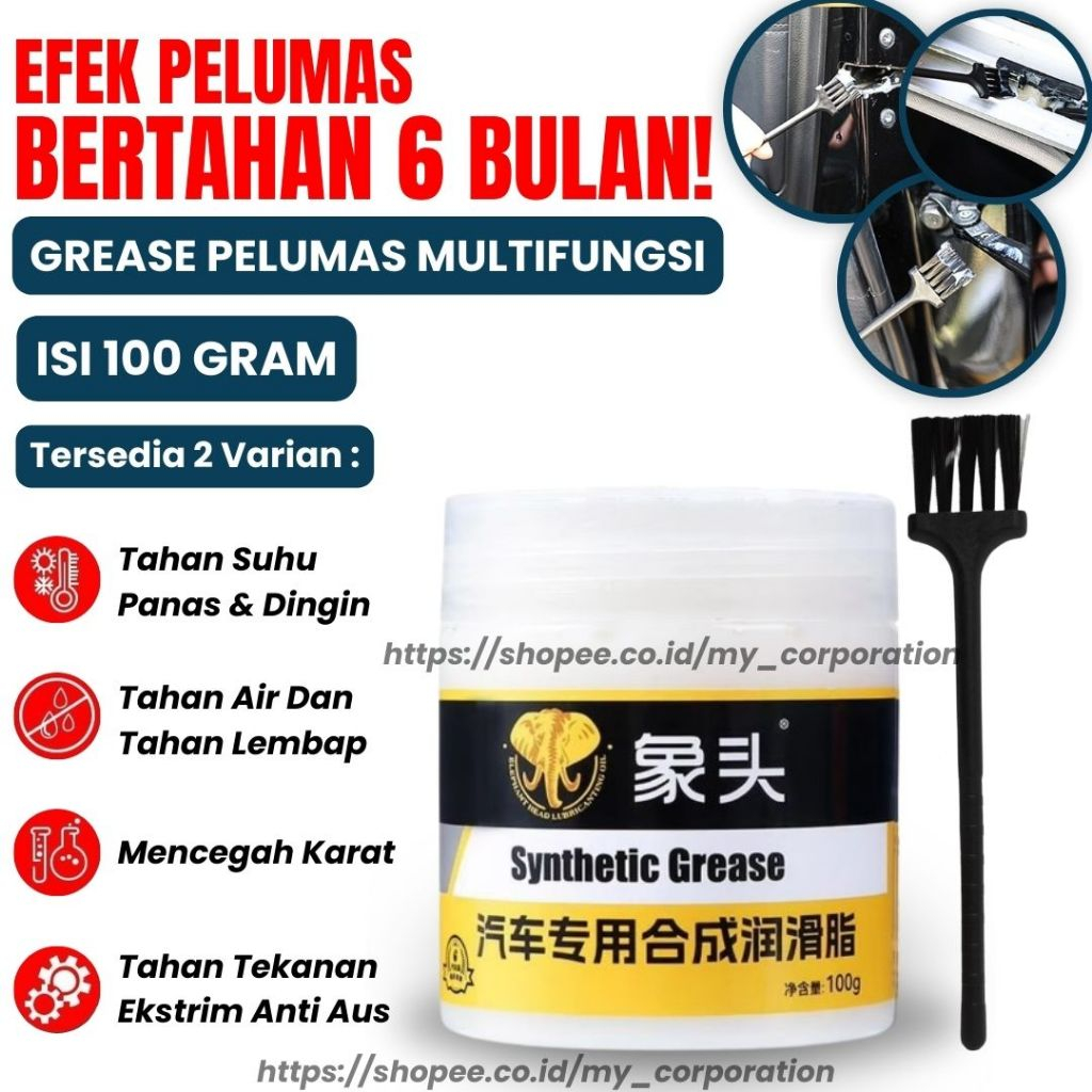 Jual Pelumas Otomotif Kendaraan Grease Gemuk Putih Sintetis Untuk ...