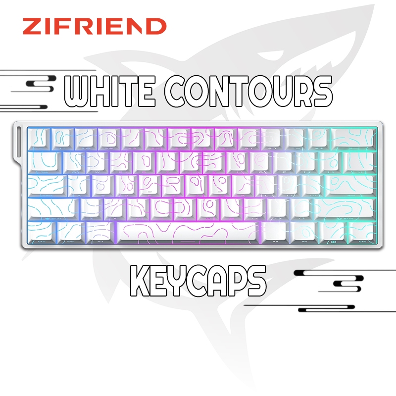 Jual ZIFRIEND Outline Theme Keycaps 98 Tombol Set Keycaps Bahan PBT ...