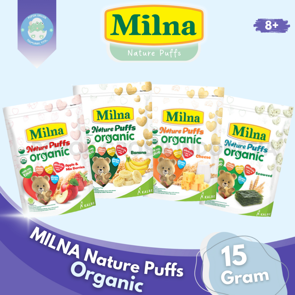 Jual Milna Snack Bayi Nature Puff Organic 15gr - Makanan Pendamping Asi ...
