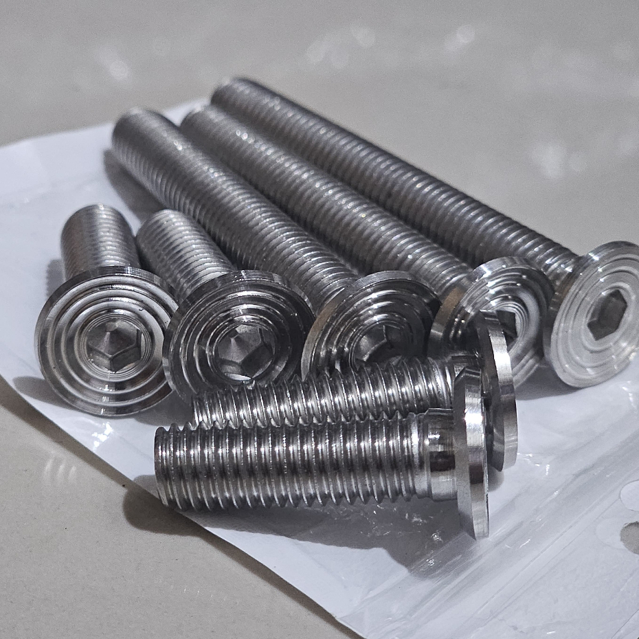 Jual baut L m10 drat 14 panjang 3cm-6cm stainless handmade Slim (DRAT KASAR) | Shopee Indonesia