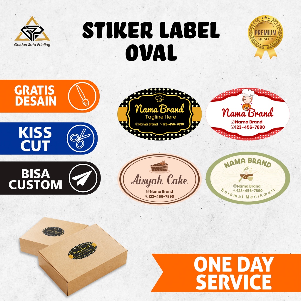Jual STIKER OVAL | STICKER LONJONG | CETAK STIKER | STIKER LABEL ...