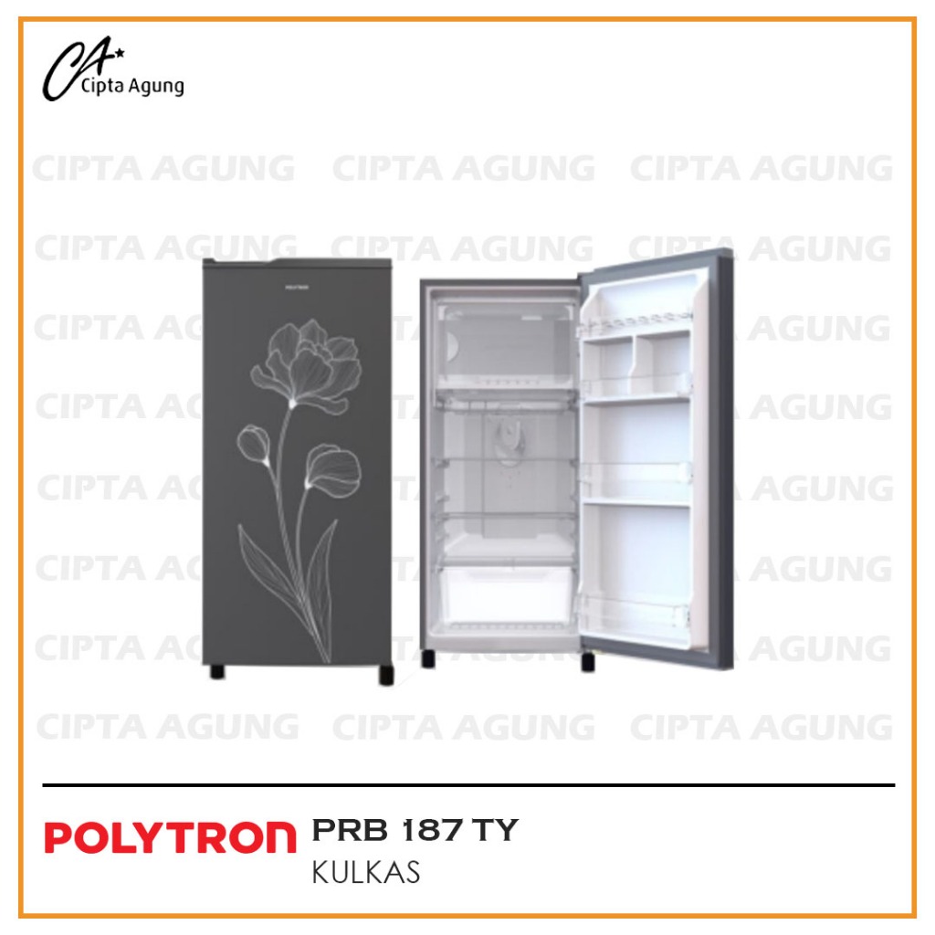 Jual KULKAS 1 PINTU POLYTRON 180 LITER PRB-187TY / PRB 187 TY | Shopee ...
