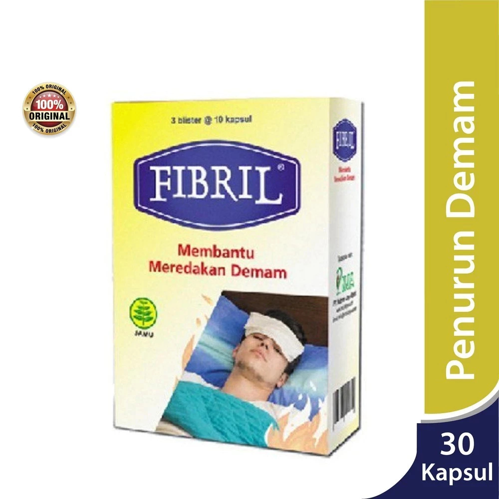 Jual FIBRIL 30 Kapsul - Membantu Meredakan Demam - Obat Panas Sakit ...