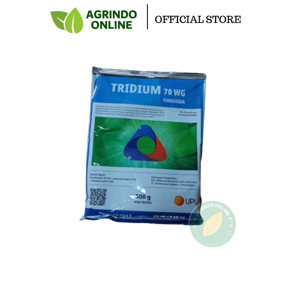 Jual FUNGISIDA TRIDIUM 70 WG 500GR ORIGINAL atasi patek dan bercak daun ...
