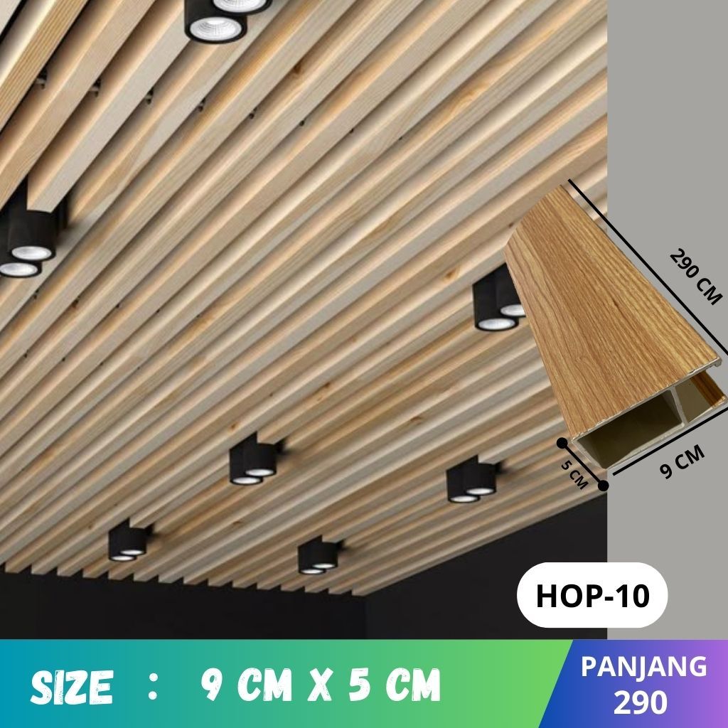 Jual Partisi Click On Hollow Indoor PVC Indoor Kanopi Ceiling Panel ...
