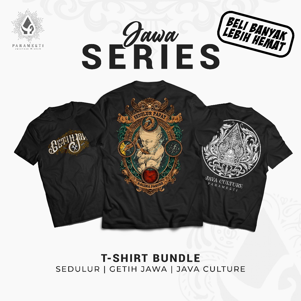 Jual Paramesti Tshirts Kaos Jawa Bundling Jawa Series Getih Jawa ...