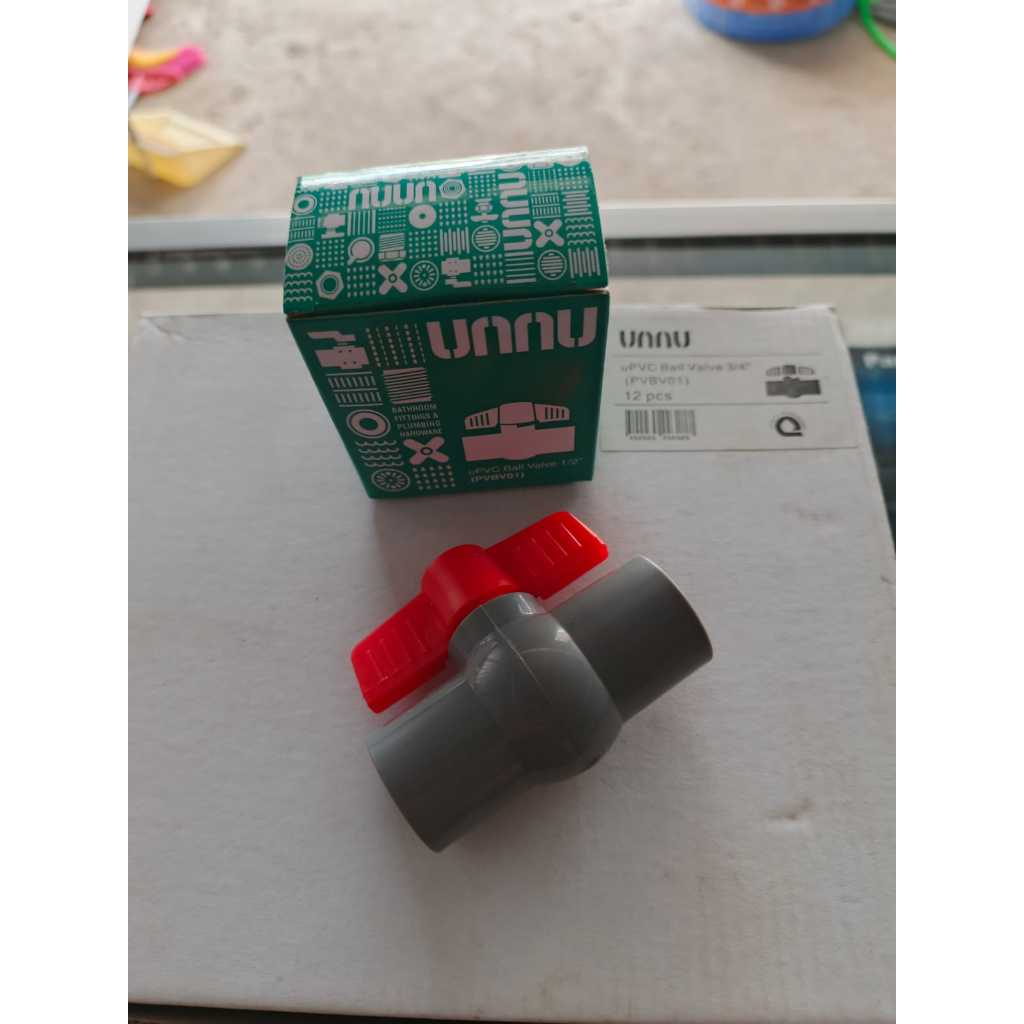 Jual Stop Kran / Ball Valve UNNU PVBV01 PVBV 01 1/2" Original Product ...