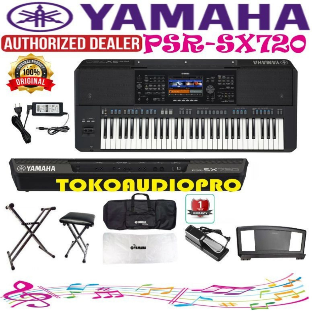 Jual Yamaha PSR SX720 Keyboard Arranger Paket SX-720 | Shopee Indonesia