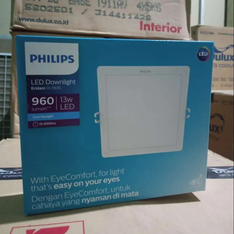 Jual PHILIPS ERIDANI DL190B 13w Petak 13 Watt Ceiling Led Tanam Plafon ...