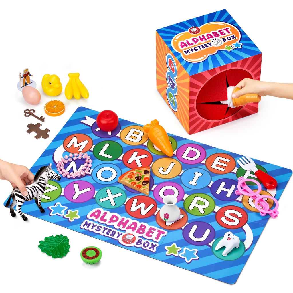 Jual Joycat Alphabet Mystery Box Permainan Mengenal Huruf Mainan ...