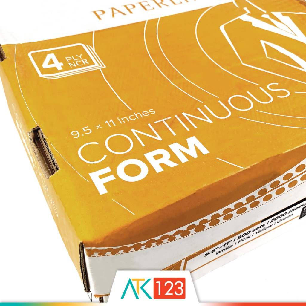 Jual H7Y Continuous Form Paperline 4 Ply Warna 9 1/2 x 11 in (K4 W PRS ...